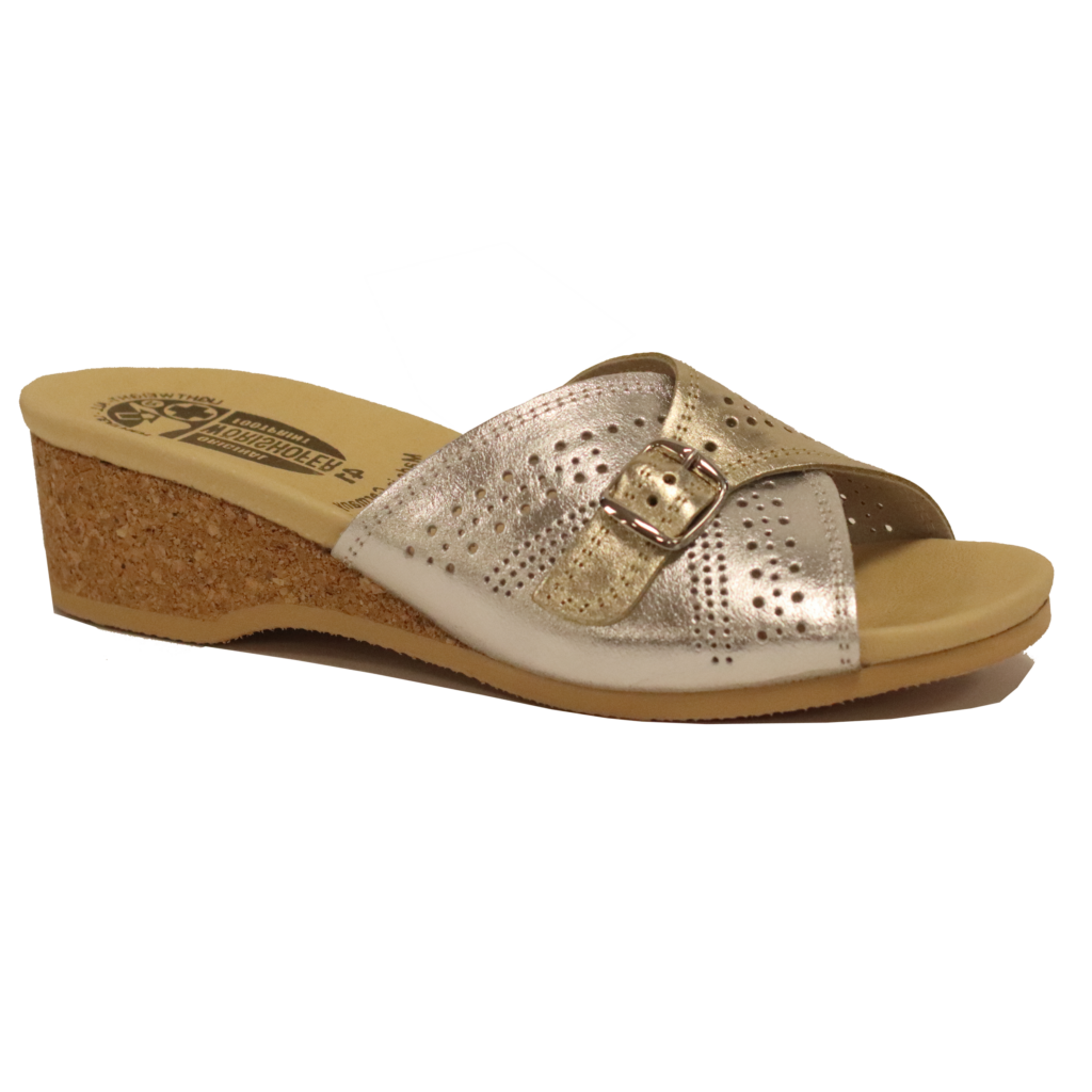 Sandales 251 Mule – Or Argent